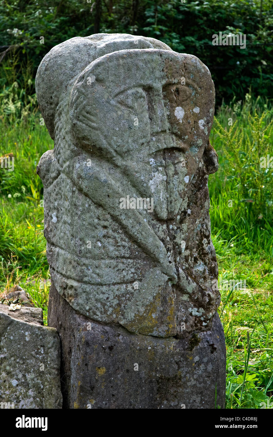 Early christian two faced janus stone hi-res stock photography and ...