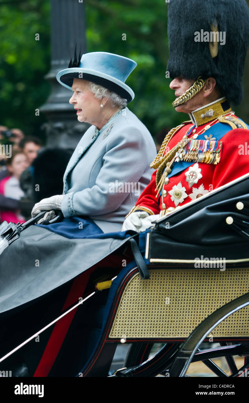 Her Majesty Queen Elizabeth II and the Duke of Edinburgh Stock Photo ...