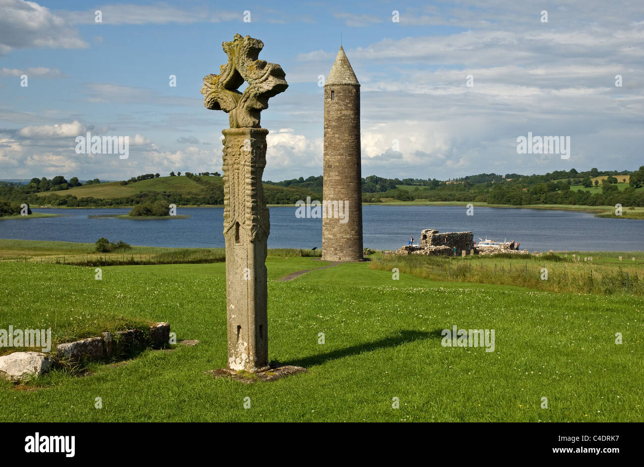 Devenish island tower hi-res stock photography and images - Alamy