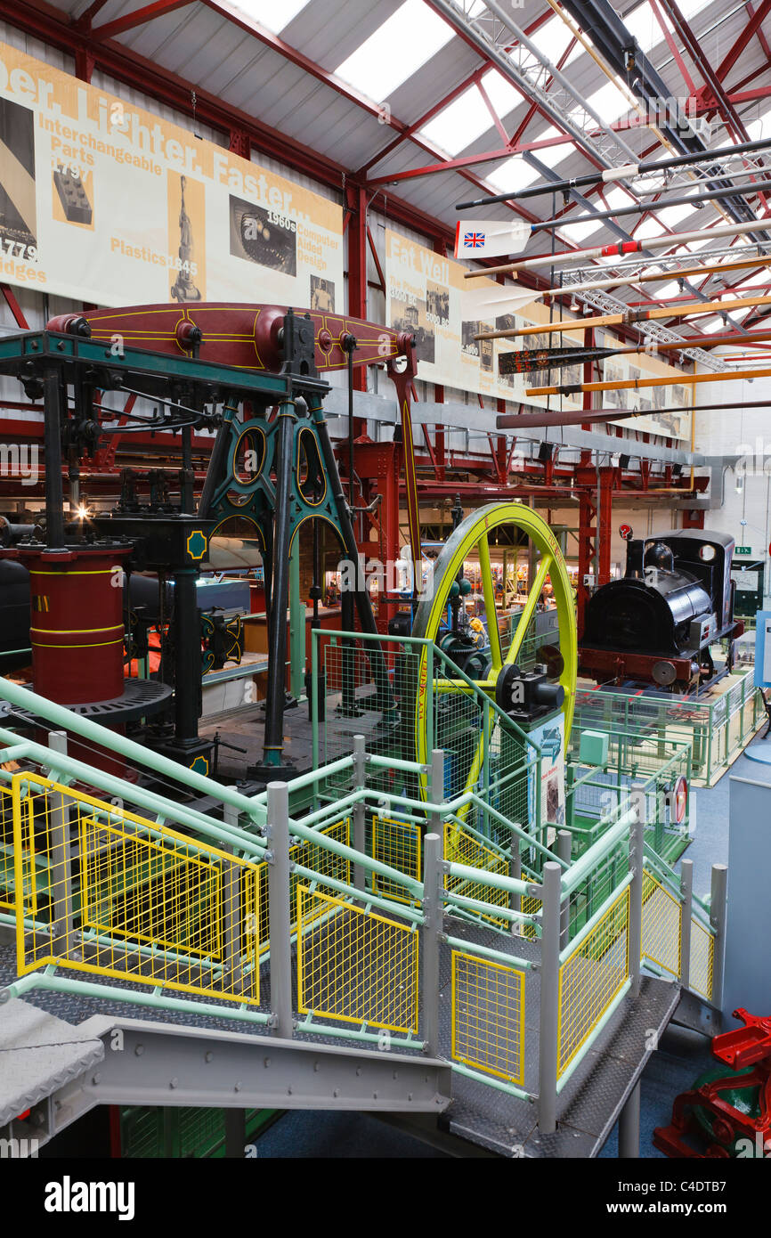 A beam engine at the Enginuity museum, Coalbrookdale, Ironbridge ...