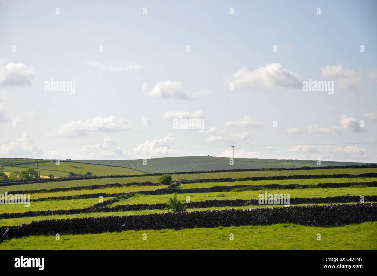 Tideswell, Derbyshire, England: rural scenes near the village Stock ...