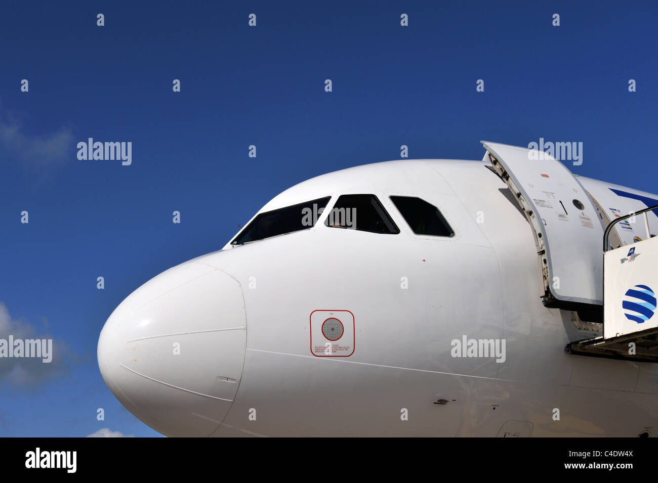 Airbus A320 on runway Stock Photo - Alamy