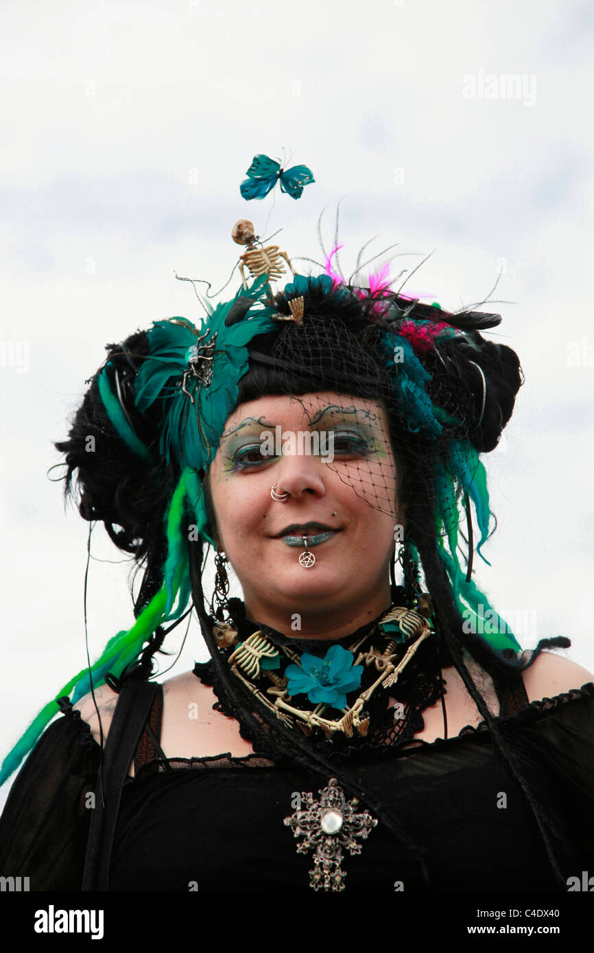 Gothic Woman Wave Gothic Festival High Resolution Stock Photography and ...