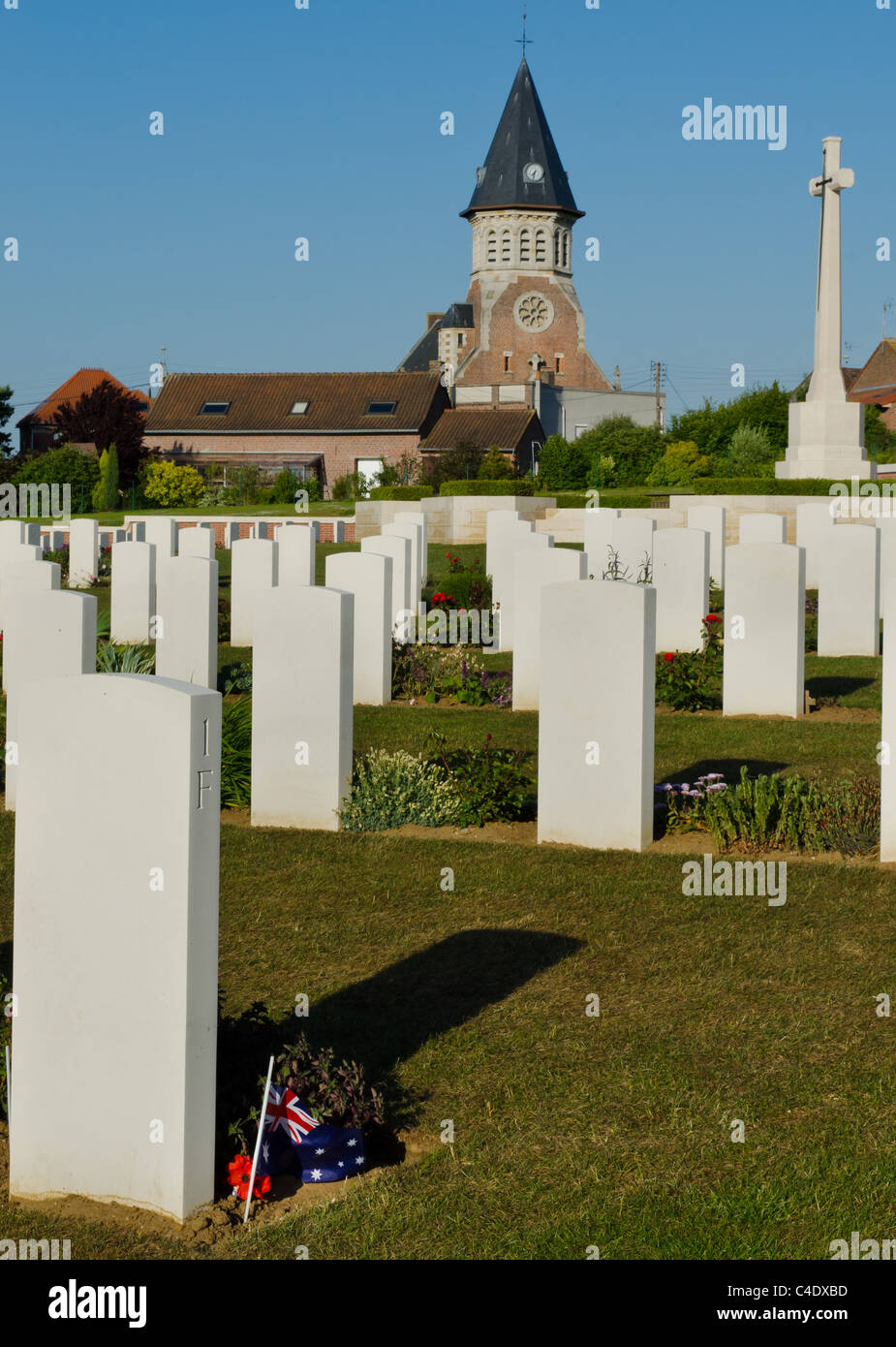 Fromelles (Pheasant Wood) Military Cemetery Stock Photo - Alamy