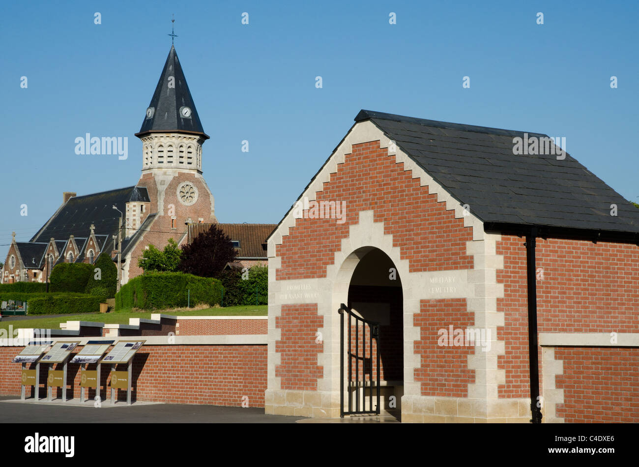 Fromelles (Pheasant Wood) Military Cemetery Stock Photo - Alamy