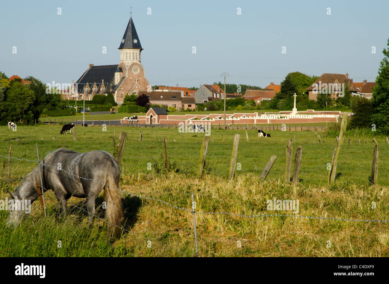 Fromelles (Pheasant Wood) Military Cemetery Stock Photo - Alamy