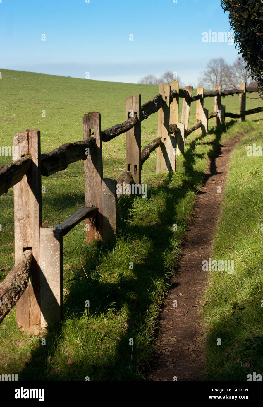 Ranch style fence hi-res stock photography and images - Alamy