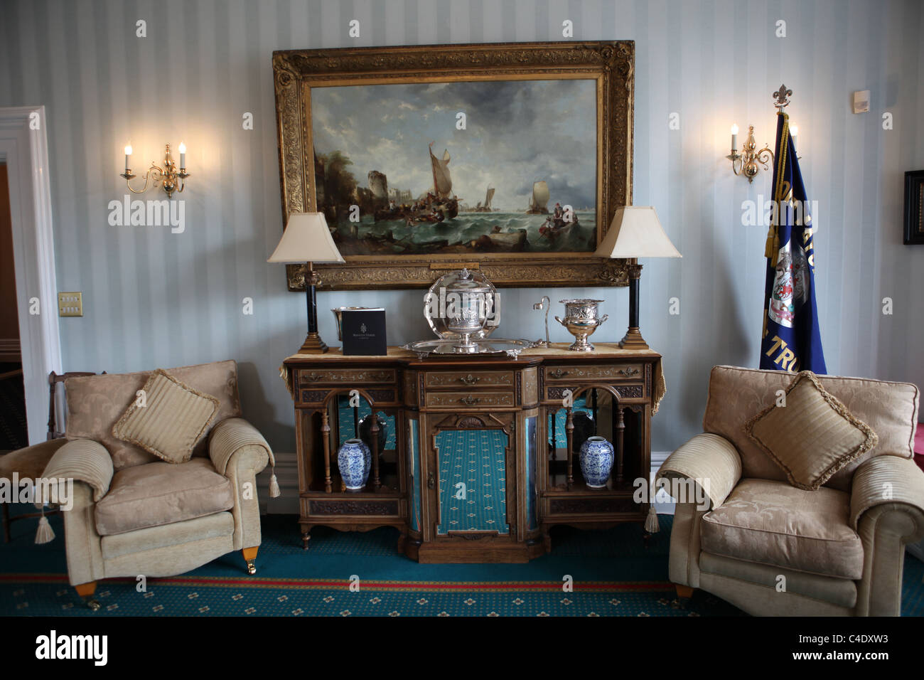 The Mansion House in Cardiff, South Wales. The official residence of ...