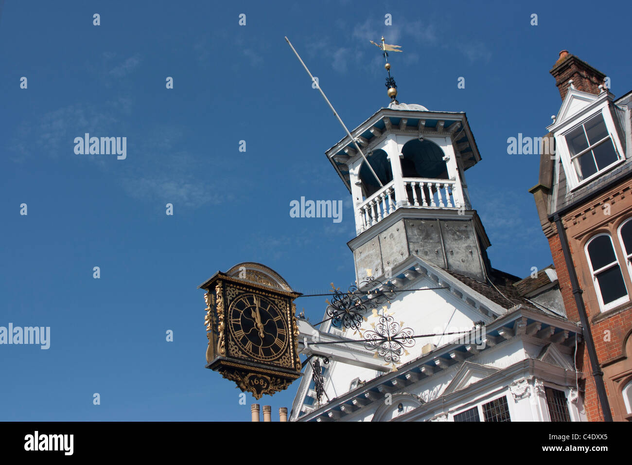 Guildford Clock, Guildhall, Guildford, Surrey Stock Photo - Alamy