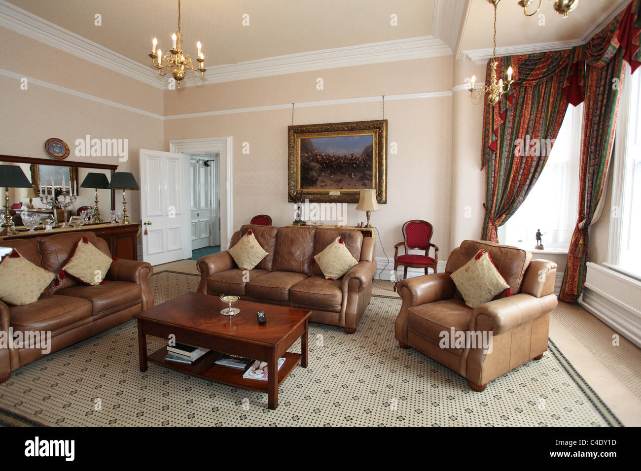 The Mansion House in Cardiff, South Wales. The official residence of ...