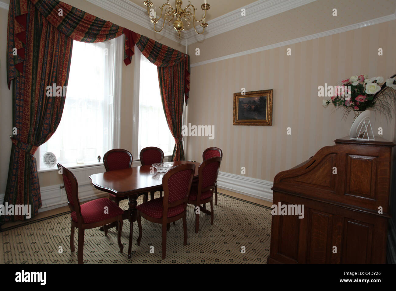 The Mansion House in Cardiff, South Wales. The official residence of ...