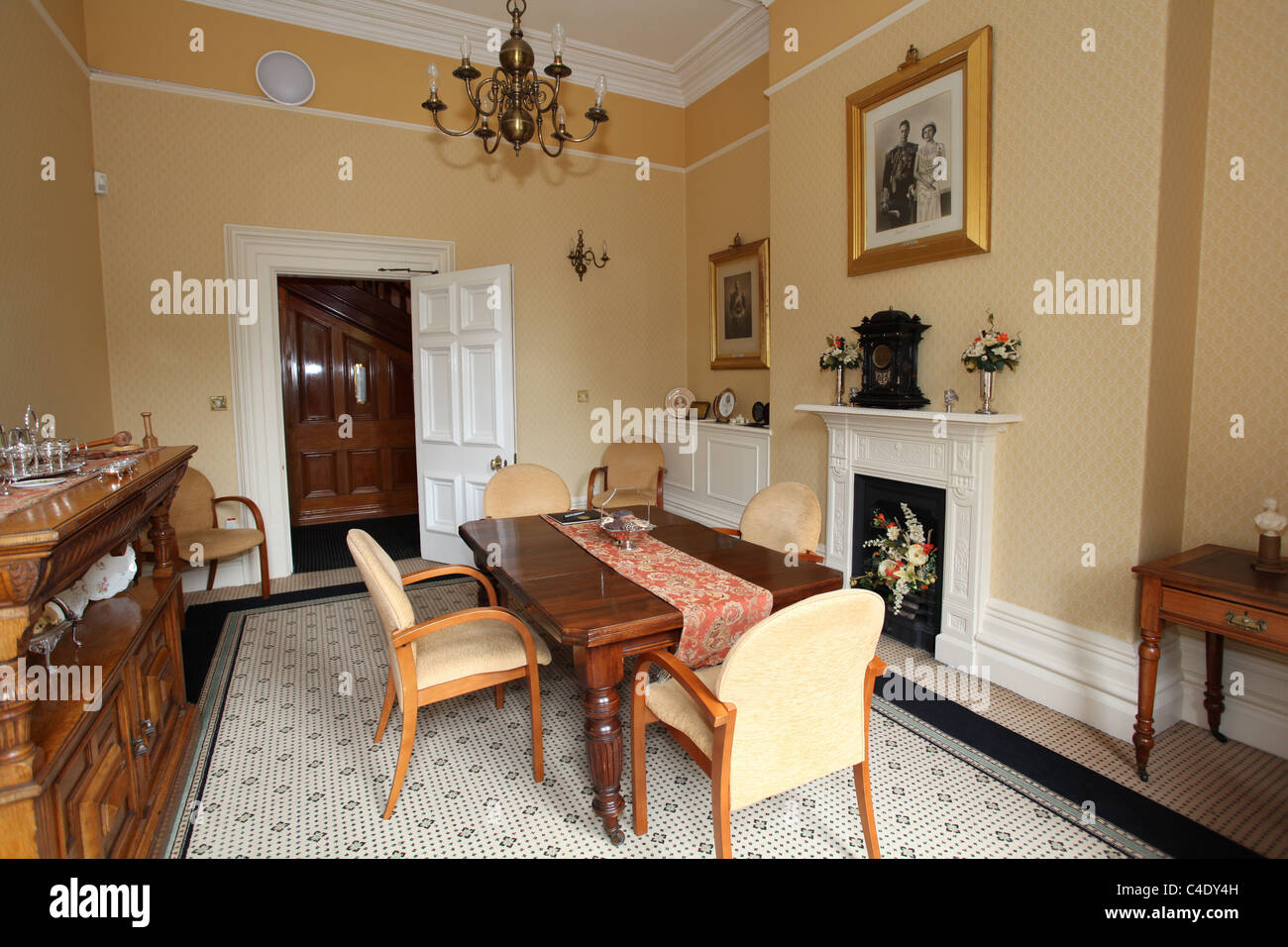 The Mansion House in Cardiff, South Wales. The official residence of ...