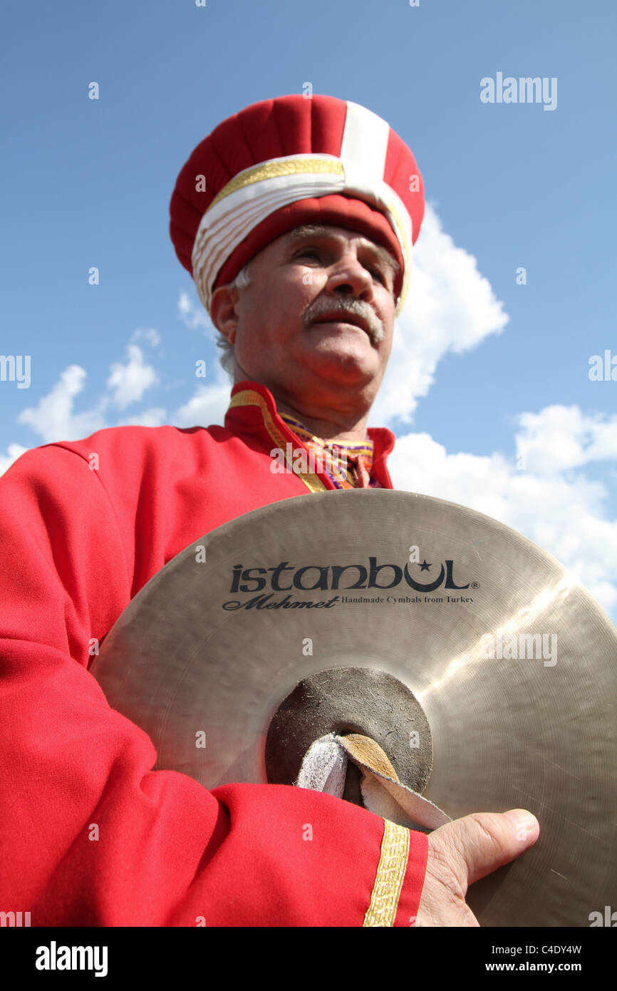 Turkey. Traditional Ottoman Marching band playing at a festival in ...