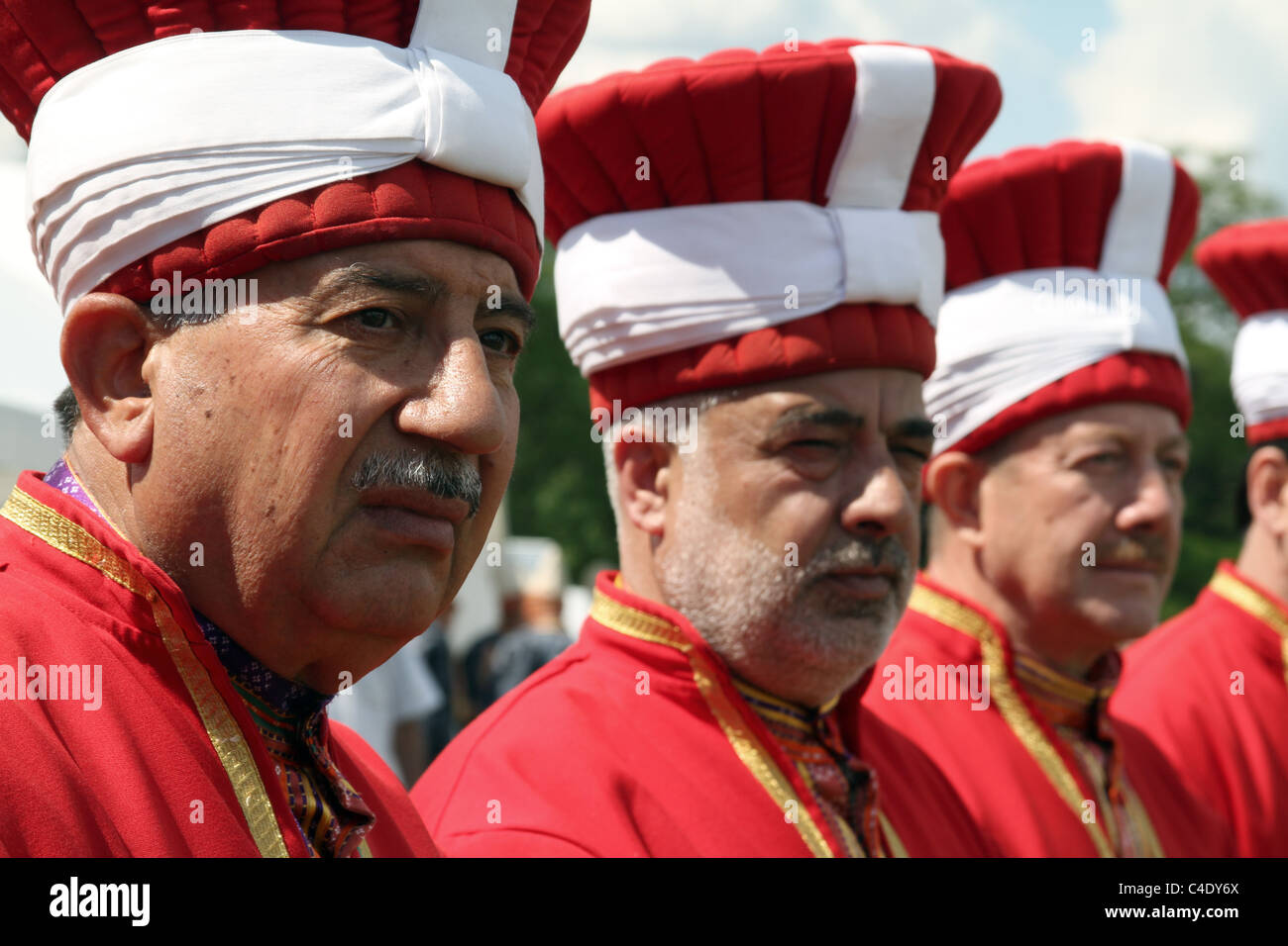 Turkey. Traditional Ottoman Marching band playing at a festival in ...
