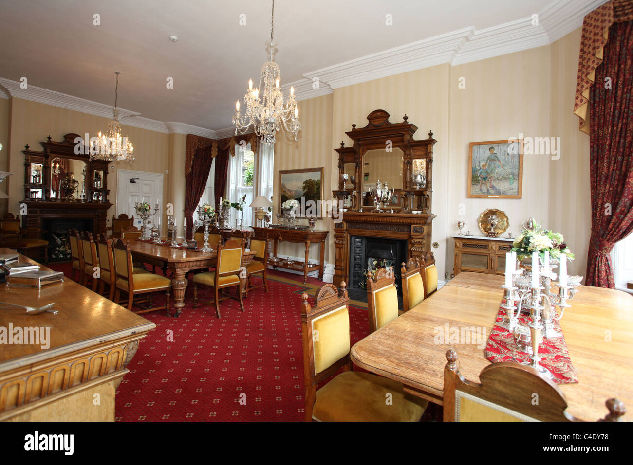 The Mansion House in Cardiff, South Wales. The official residence of ...