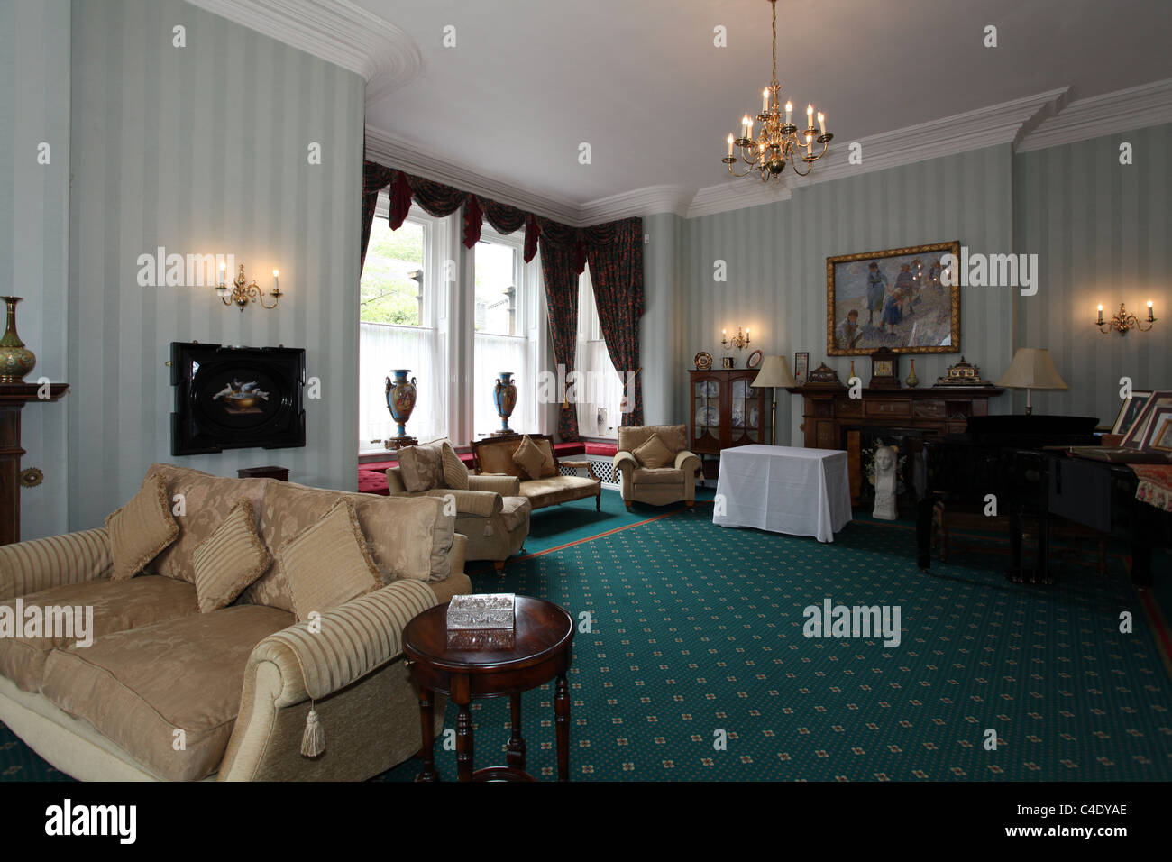 The Mansion House in Cardiff, South Wales. The official residence of ...