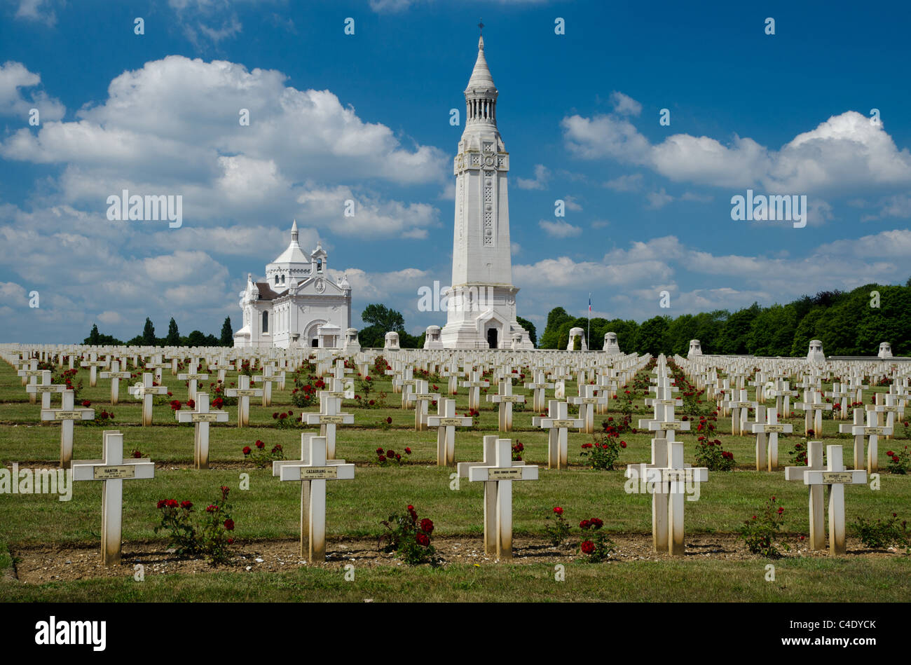 Notre Dame de Lorette French national war memorial and cemetery Stock ...