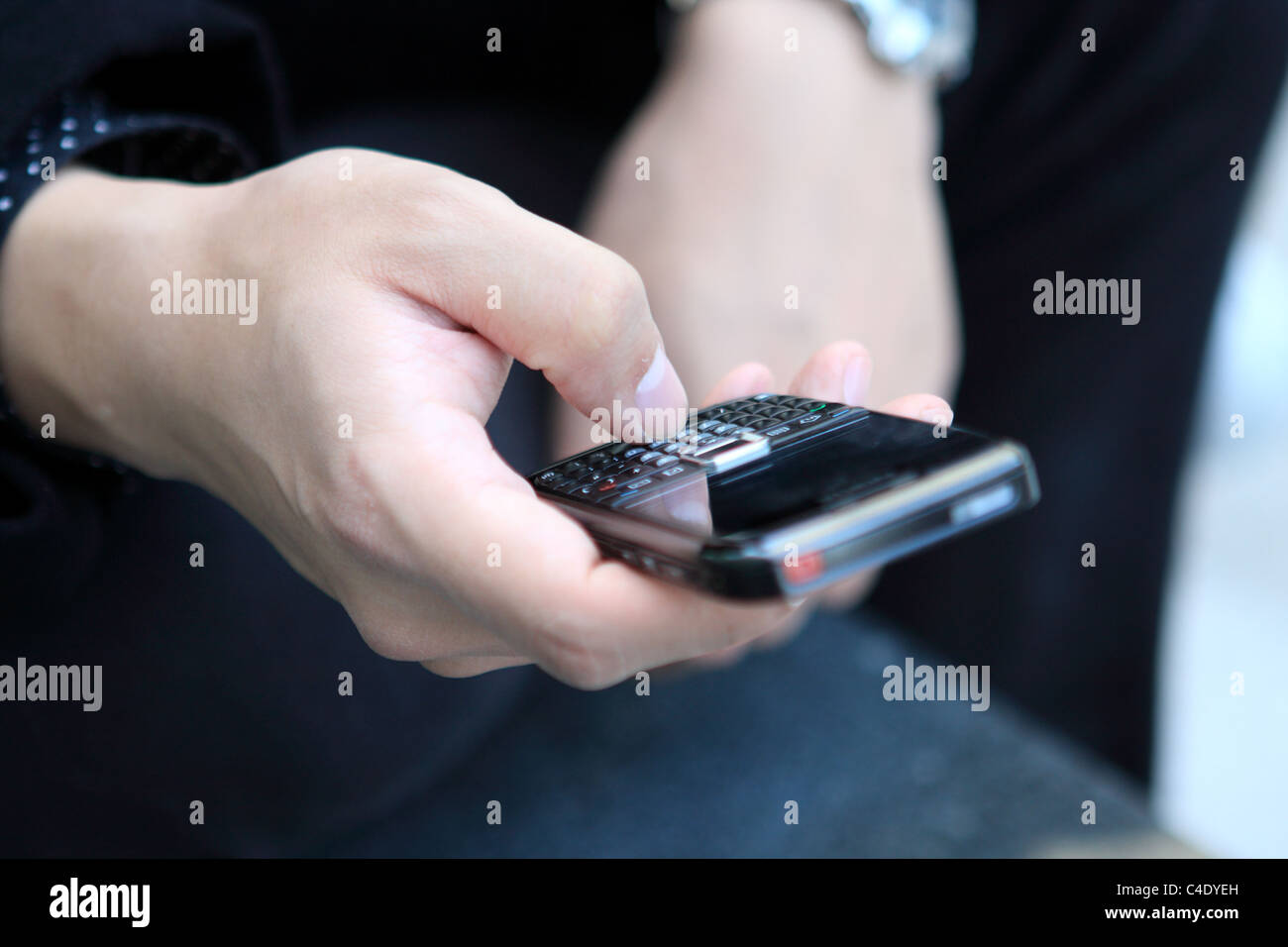 Mobile phone in man hand Stock Photo - Alamy