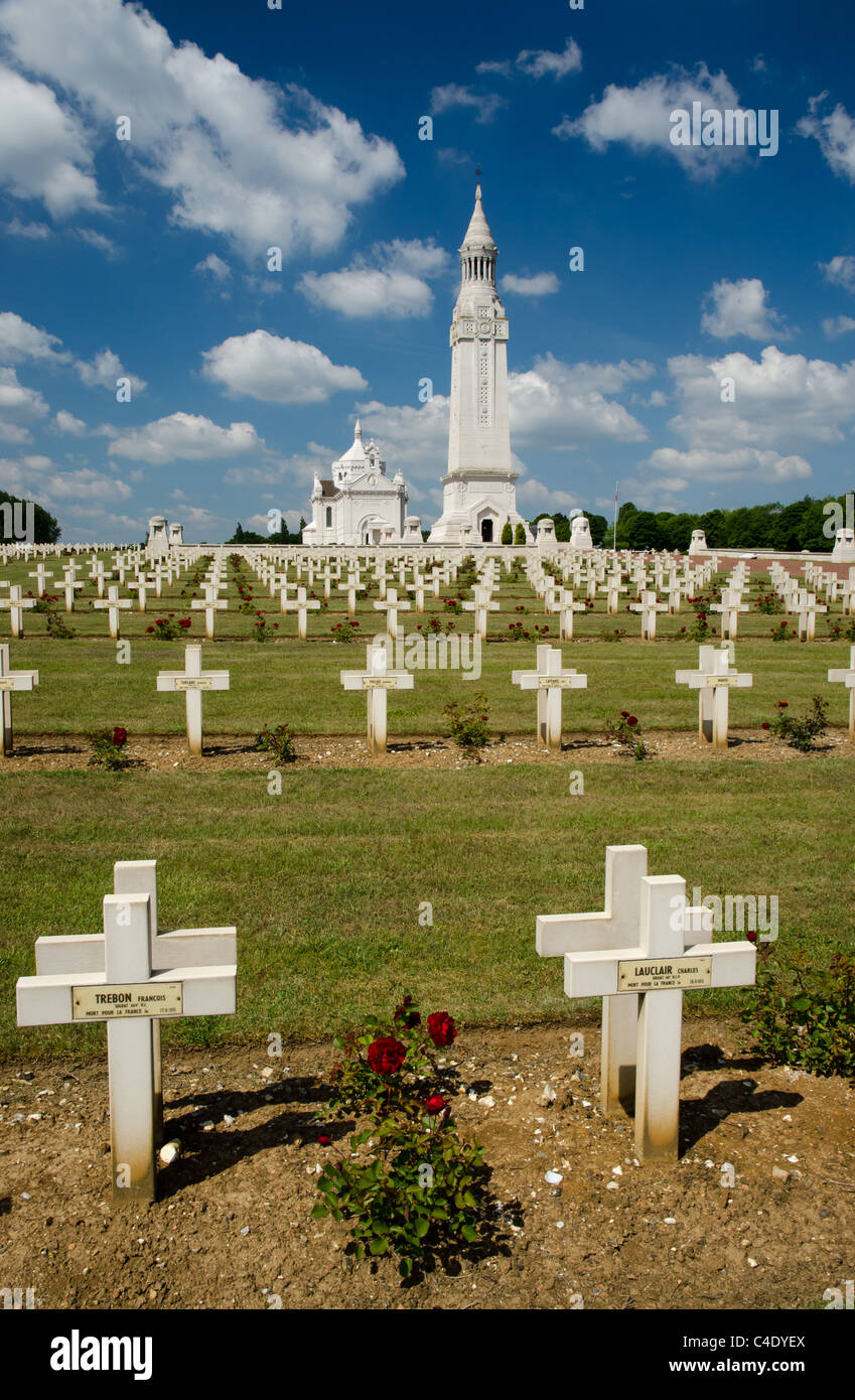Notre Dame de Lorette French national war memorial and cemetery Stock ...