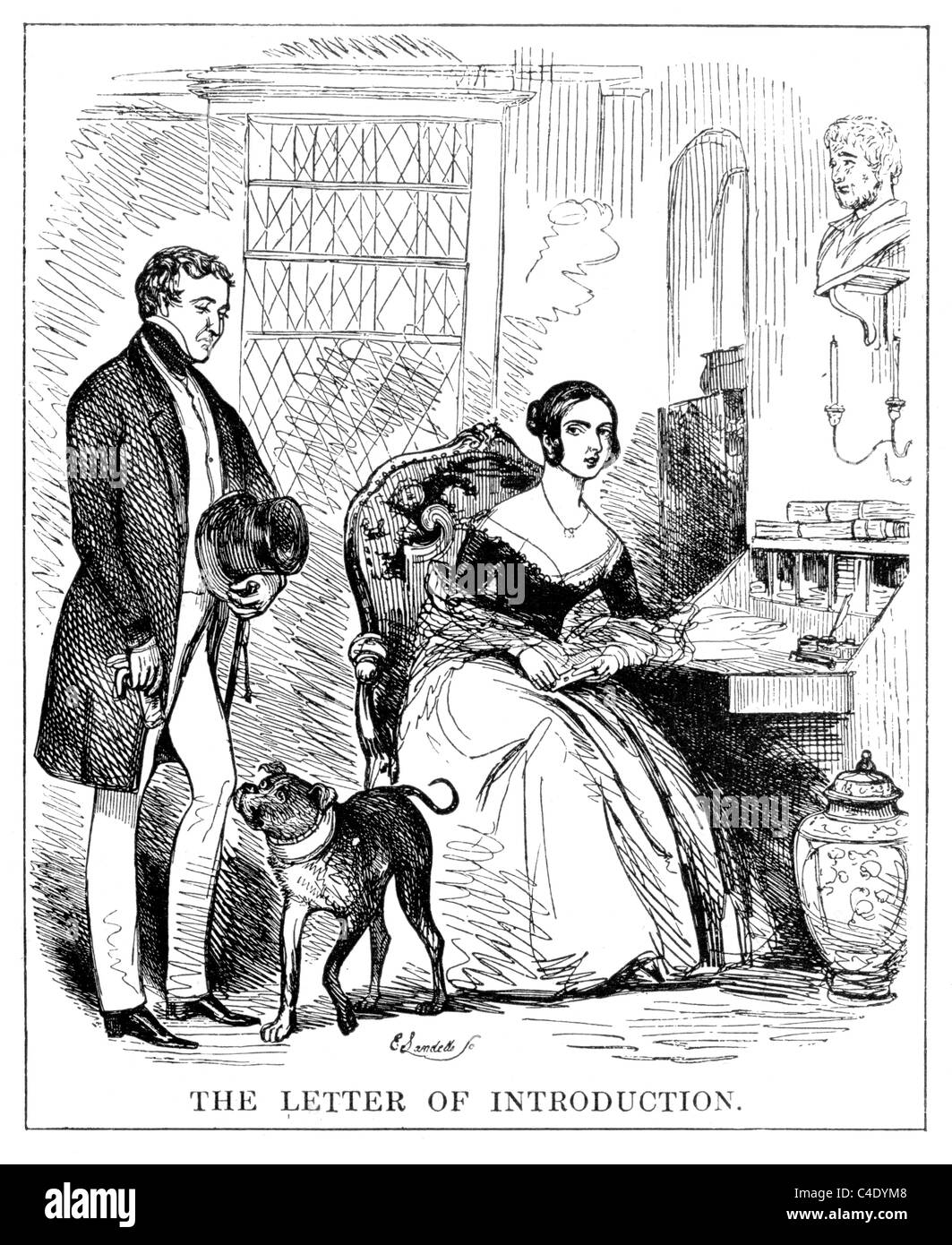Illustration from an early edition "Punch" magazine by Ebenezer ...