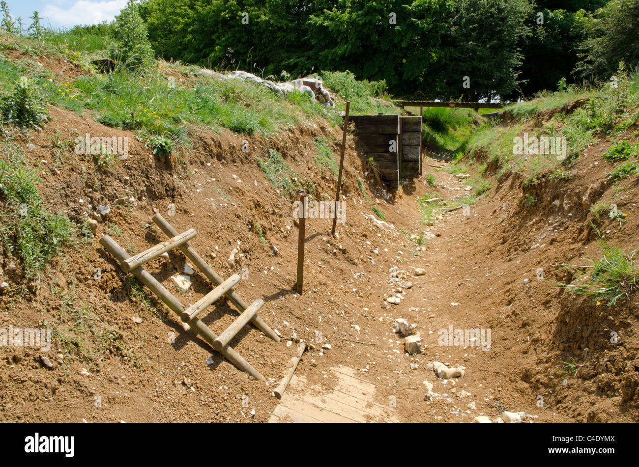 Preserved ww1 trench france hi-res stock photography and images - Alamy