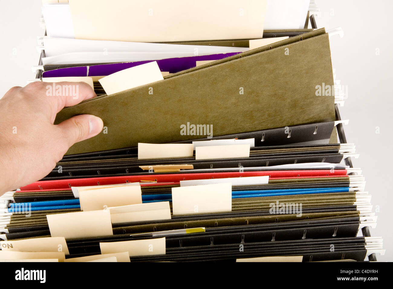 searching a file, business concept Stock Photo - Alamy