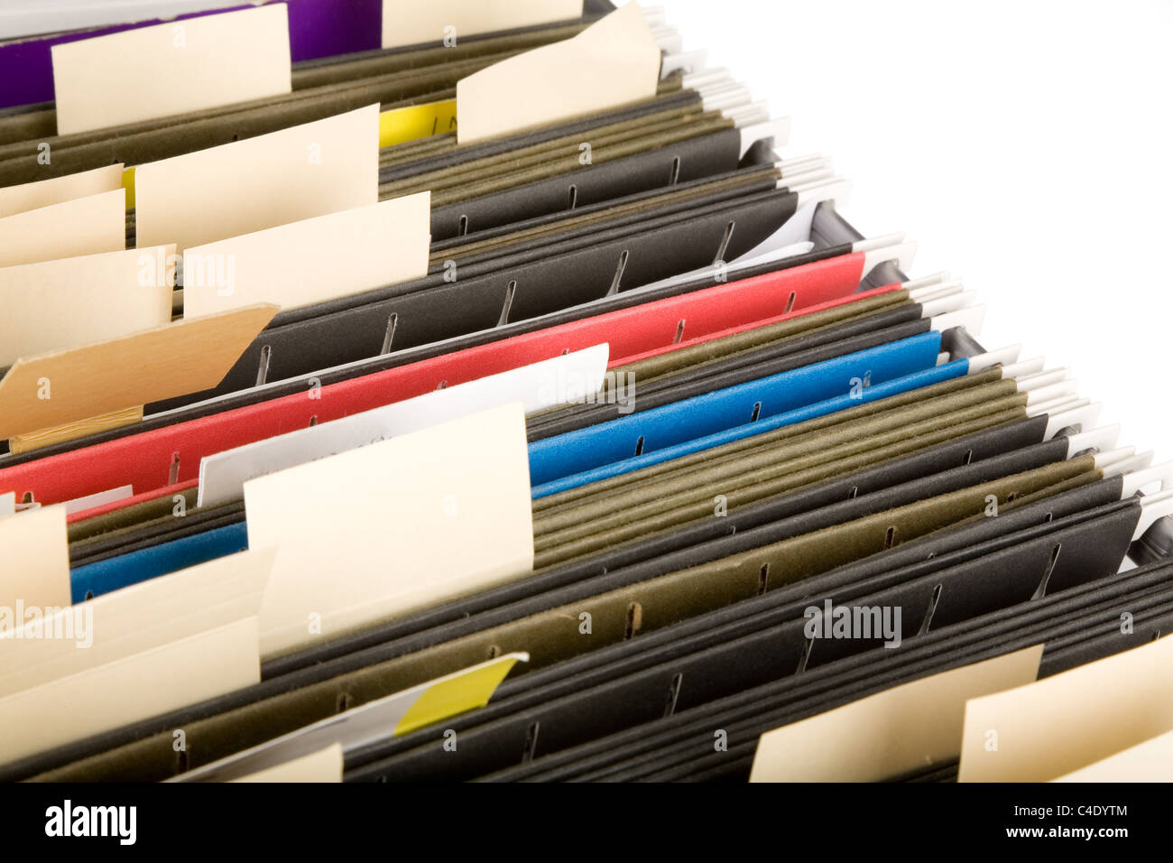 Hanging Folder and label, business concept Stock Photo - Alamy