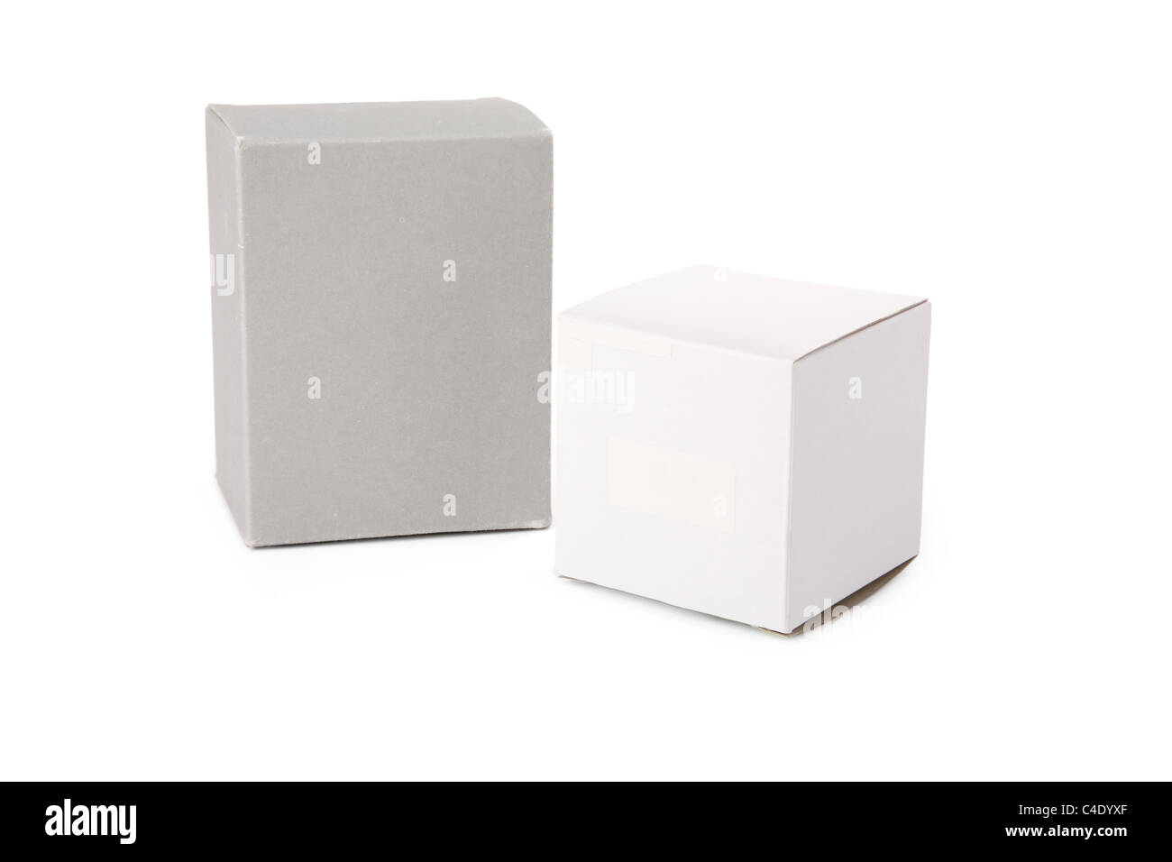 two boxes with white background Stock Photo - Alamy