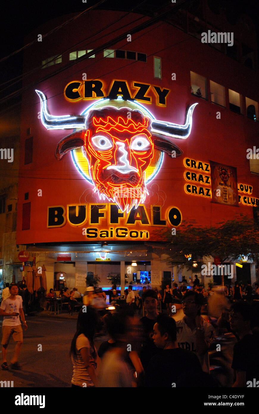 Crazy Buffalo Bar, Ho Chi Min, Vietnam Stock Photo - Alamy