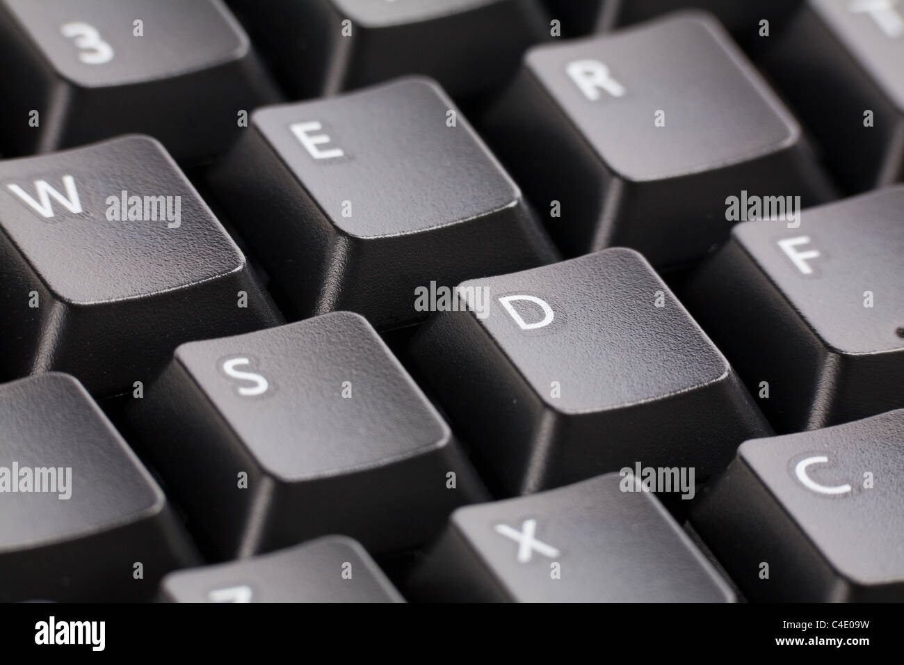 black computer keyboard close up Stock Photo - Alamy