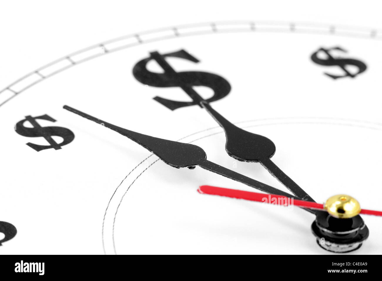 clock and dollar sign, concept of time is money Stock Photo - Alamy
