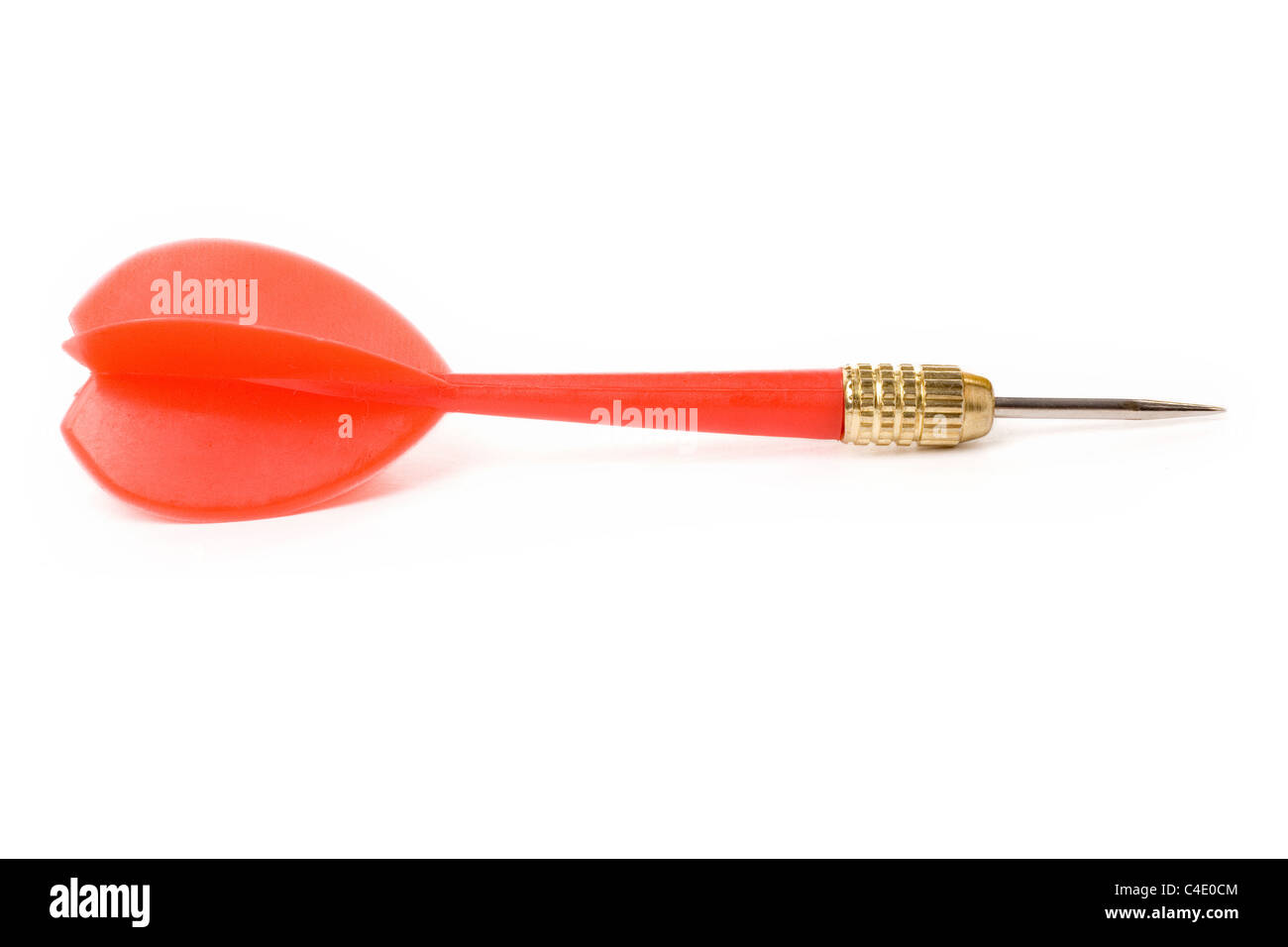 a red dart with white background Stock Photo - Alamy
