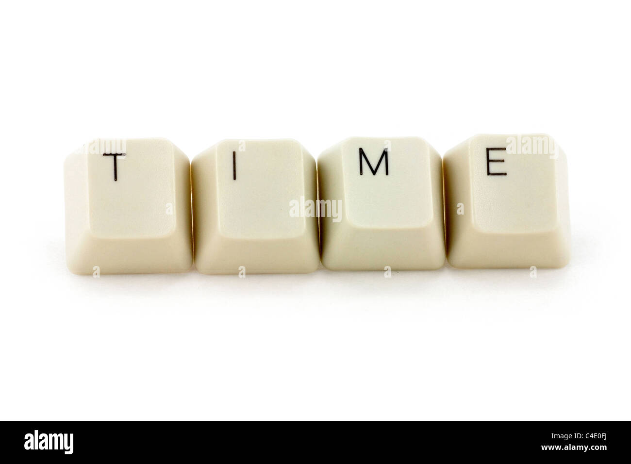 letter keys close up, concept of time Stock Photo - Alamy