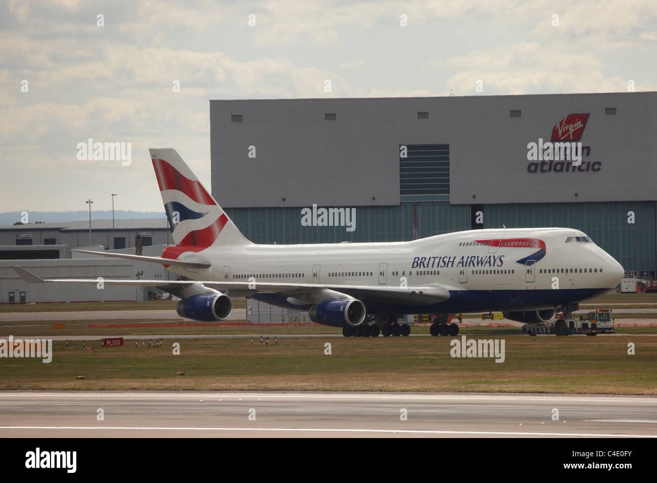 British Airways 747 Jumbo Jet at London Heathrow Airport Stock Photo ...