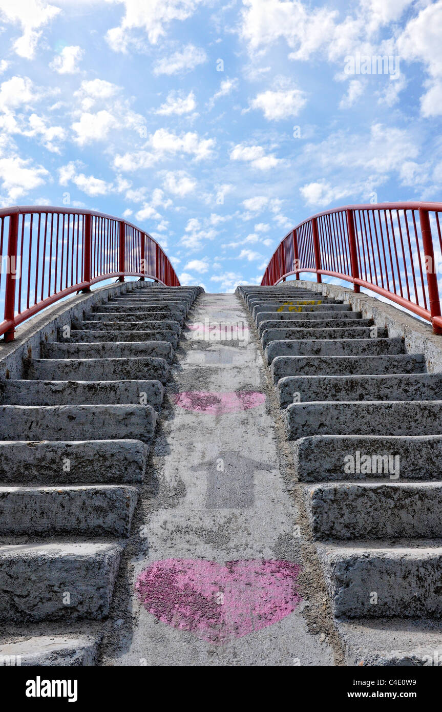 Bridge with stairs hi-res stock photography and images - Alamy