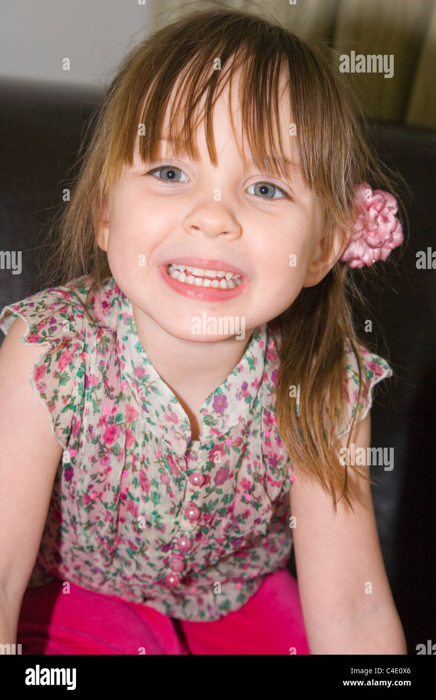 Portrait of four years old girl Stock Photo - Alamy