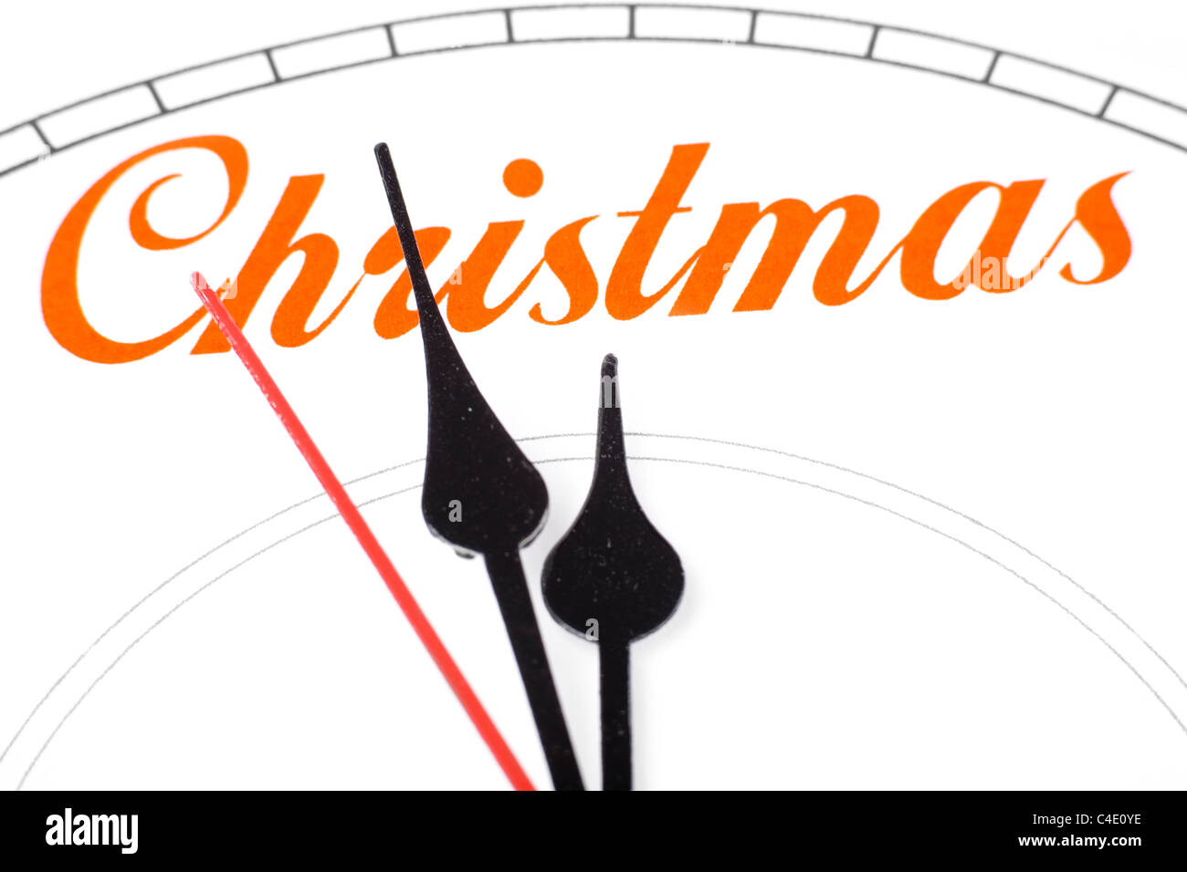 clock face, concept of christmas Stock Photo - Alamy
