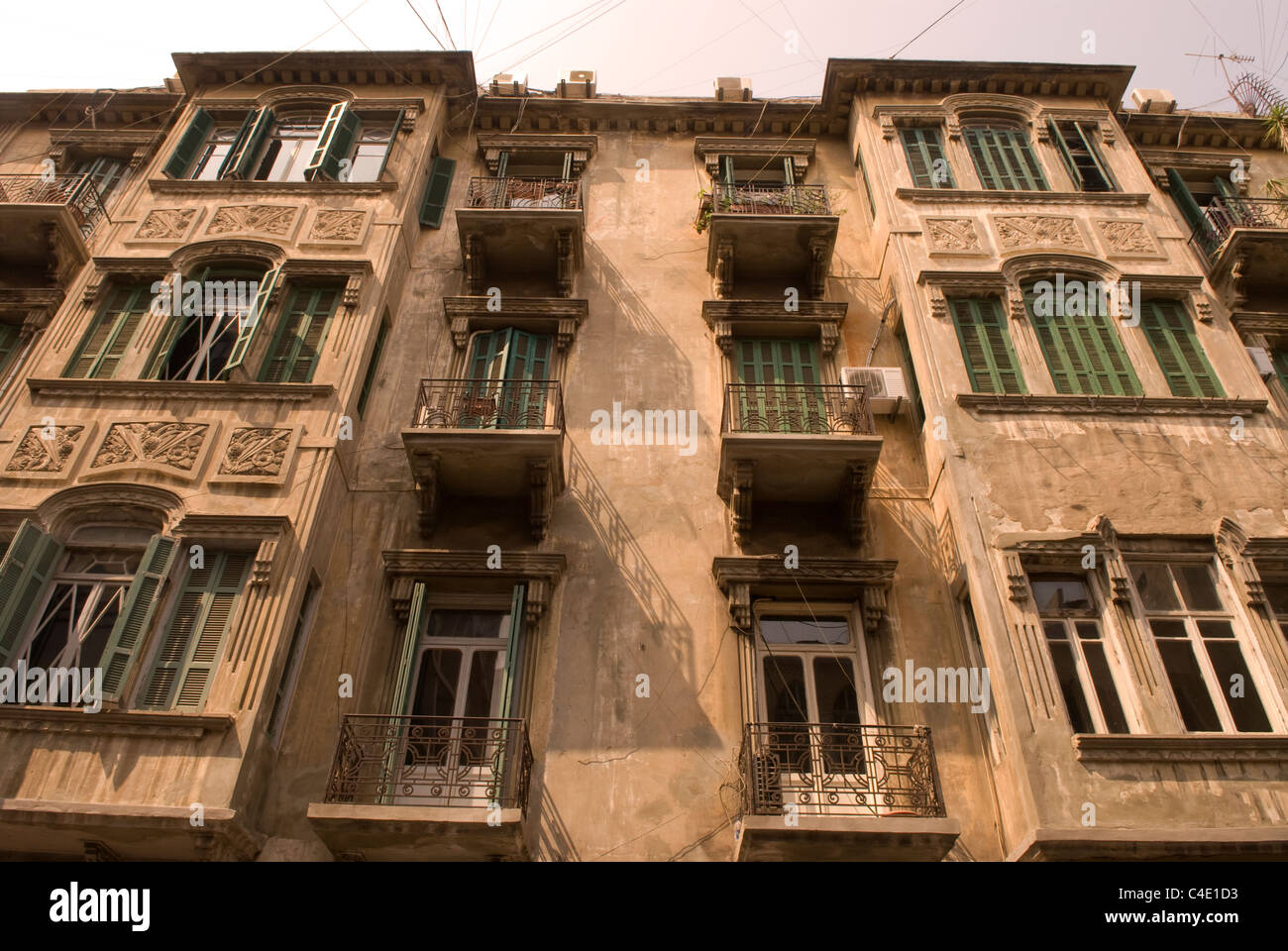 Traditional old buildings along Gouraud Street, Gemmayze, East Beirut ...
