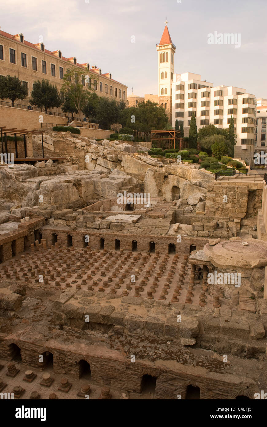 Roman Baths, Downtown Beirut, Lebanon Stock Photo - Alamy