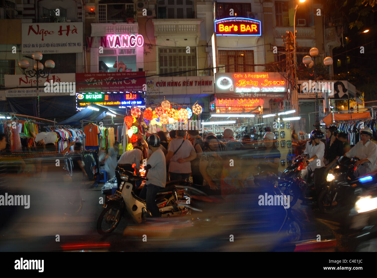 Ho chi min city street scene hi-res stock photography and images - Alamy