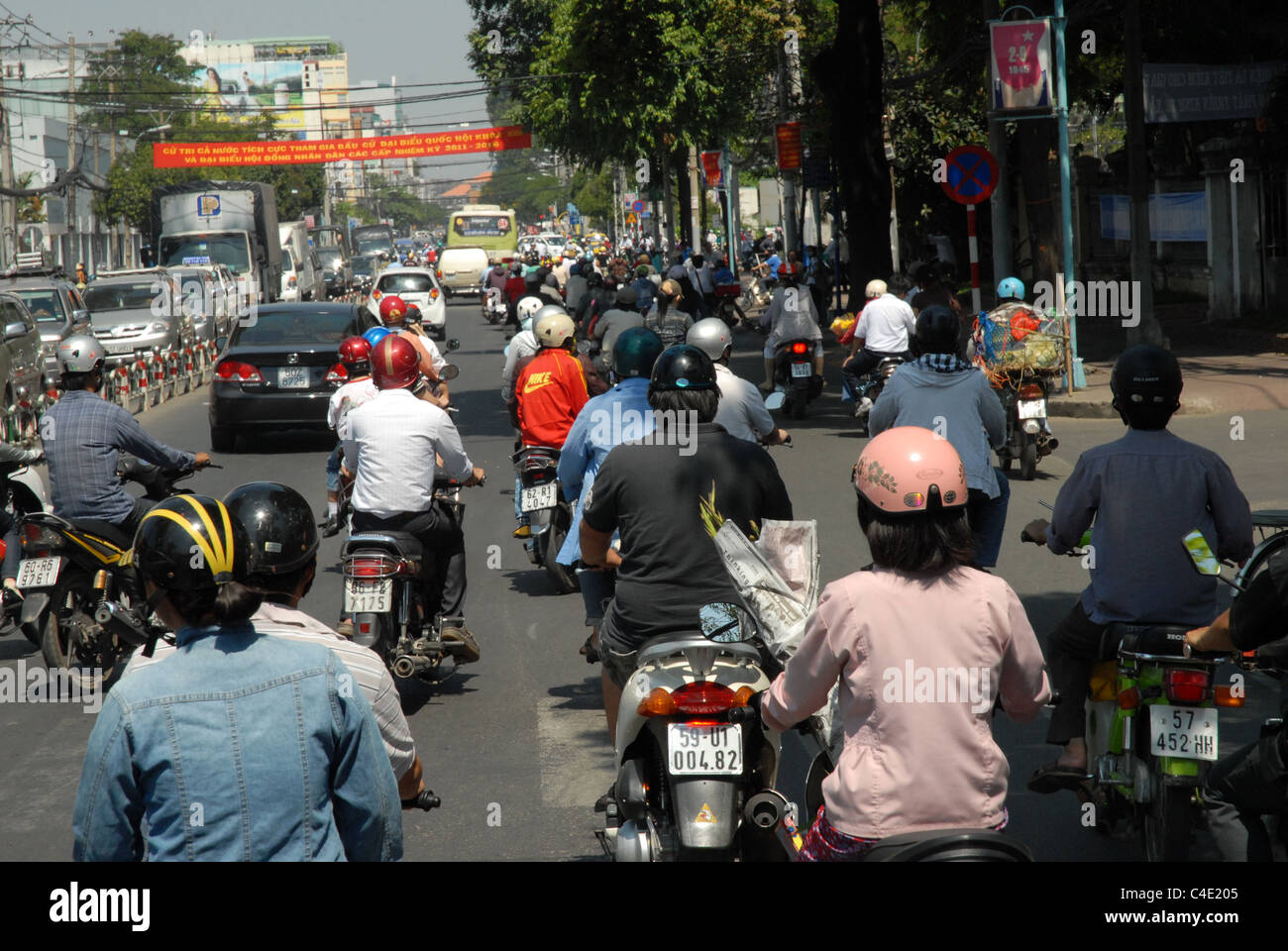 Traffic, Saigon, Vietnam Stock Photo - Alamy