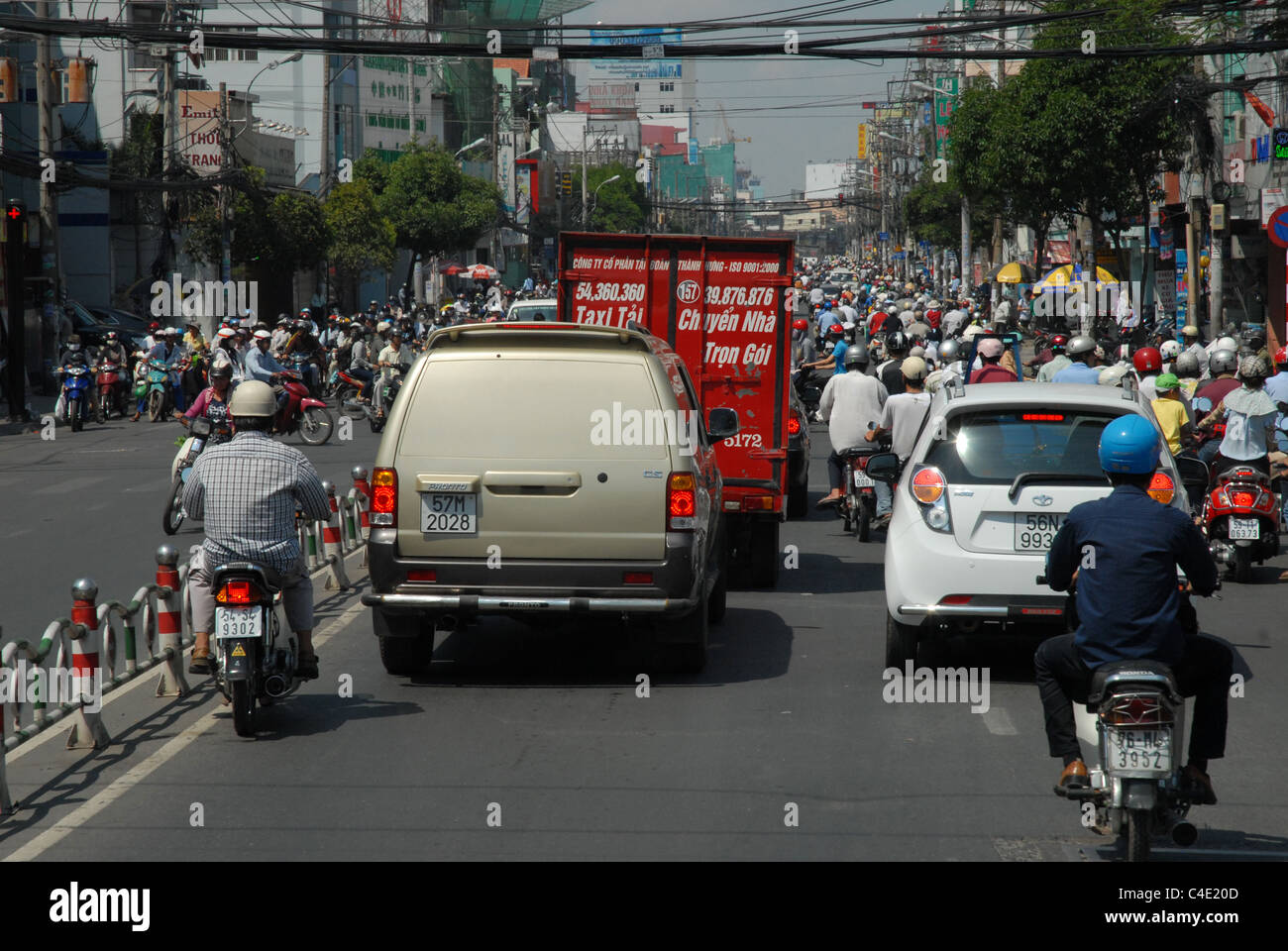 Traffic, Saigon, Vietnam Stock Photo - Alamy