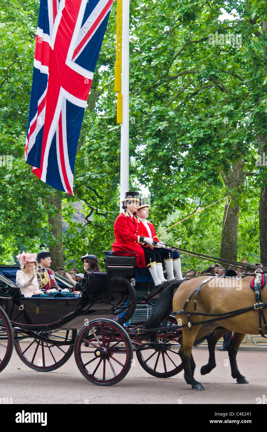 The Duke of York Prince Andrew with his daughter Princess Eugenie Stock ...