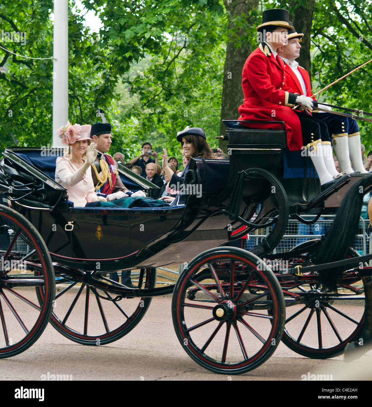 The Duke of York Prince Andrew with his daughter Princess Eugenie Stock ...