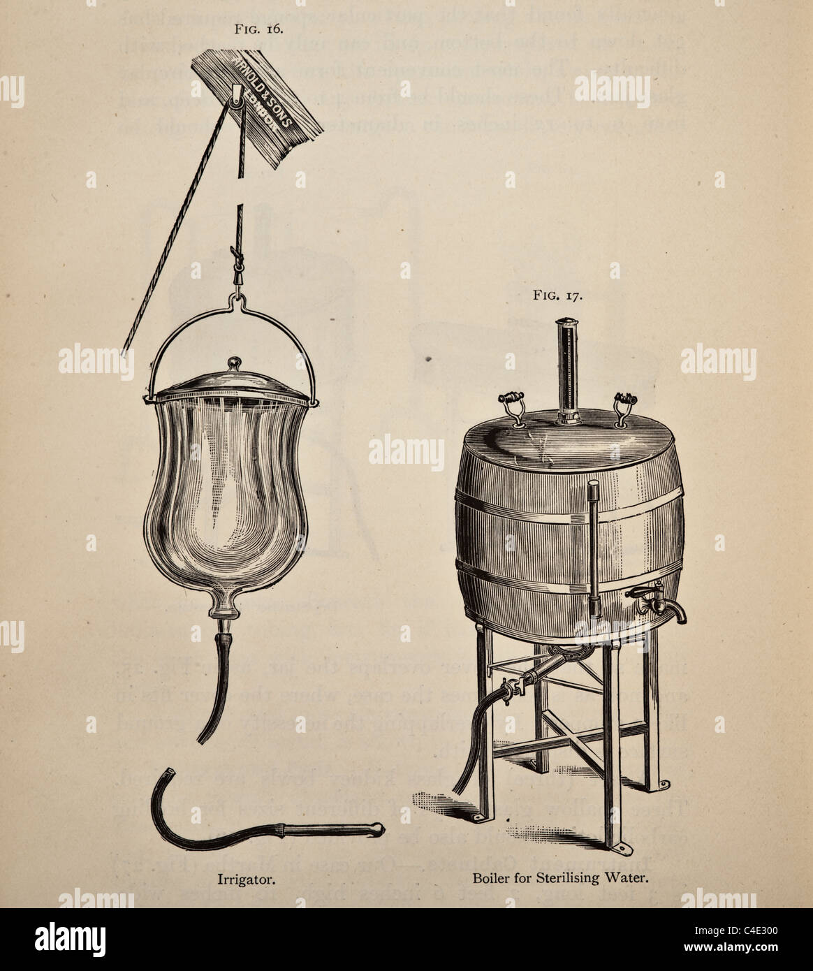 Antique Illustration of Surgical Tools and Medical Apparatus Stock ...