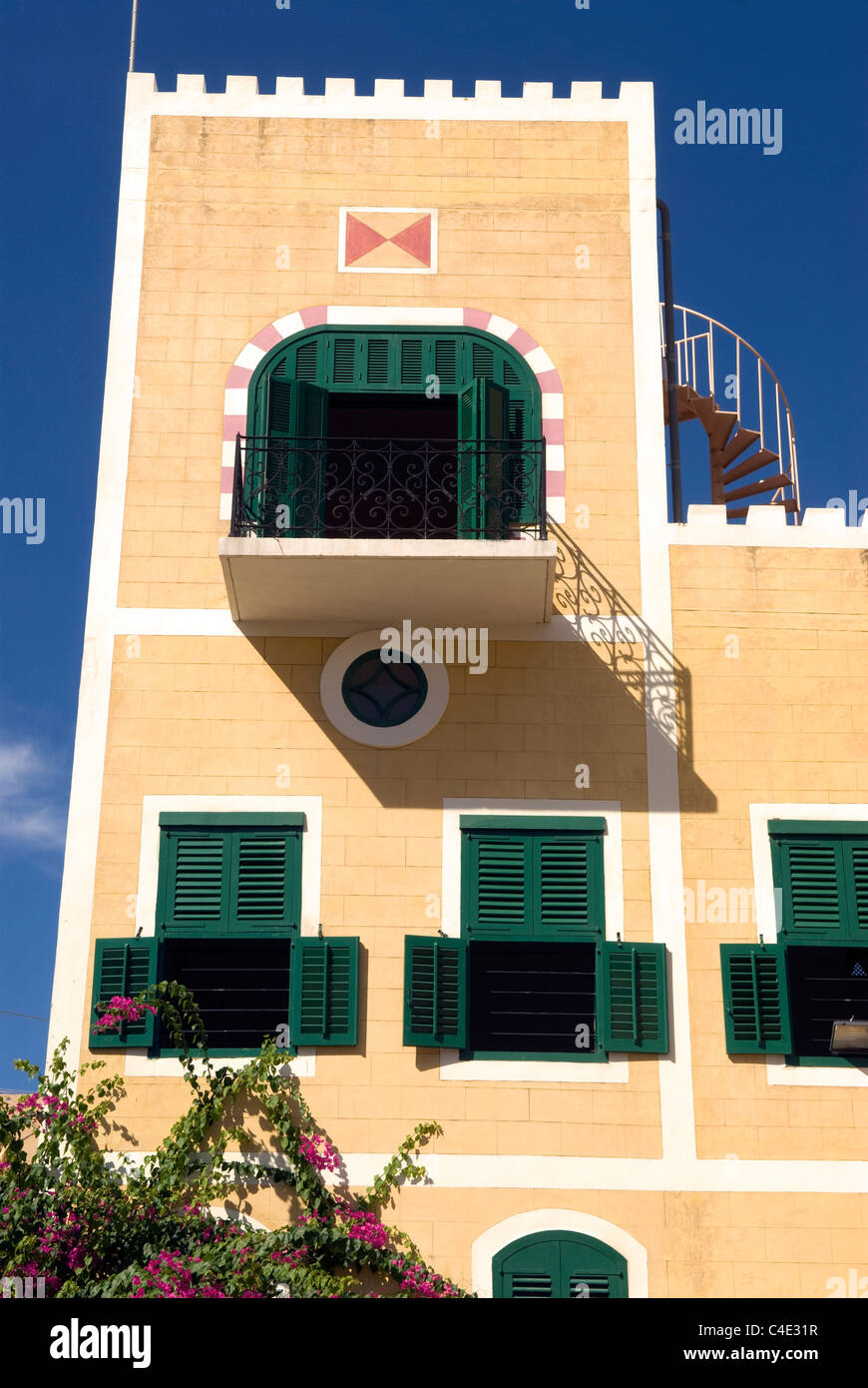 Facade of Debbane Palace and Museum, Sidon, southern Lebanon Stock ...