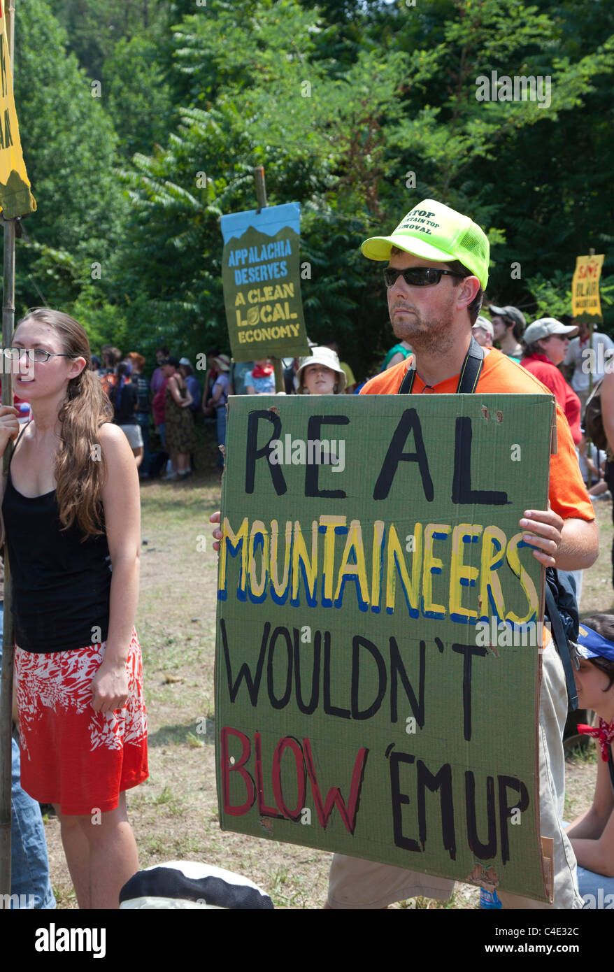 Mountain top removal protest hi-res stock photography and images - Alamy