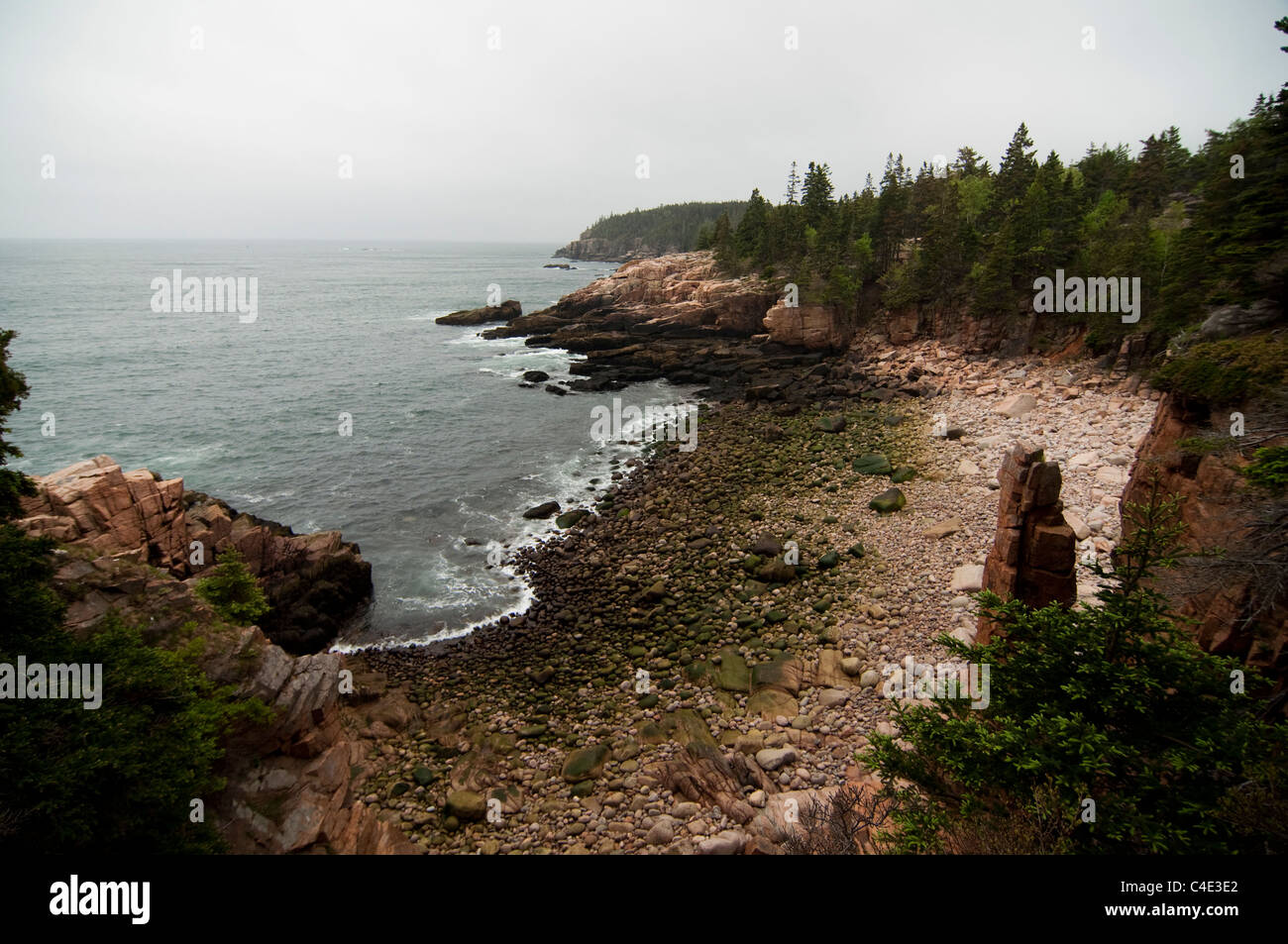 Monument Cove in Acadia National Park on Mount Desert Island in Maine ...