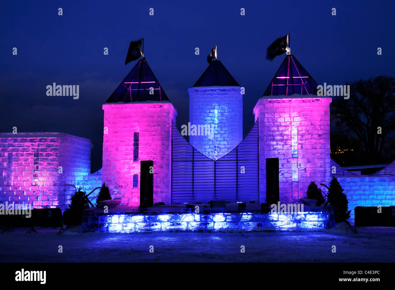 The Ice Castle in Quebec City, Canada Stock Photo - Alamy