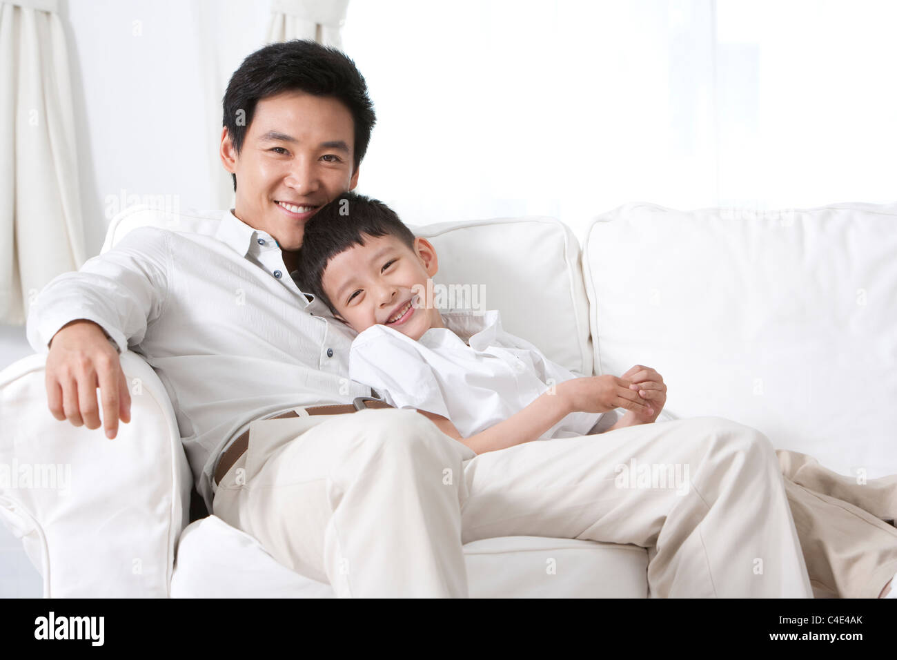 Father and Son Bonding Stock Photo - Alamy